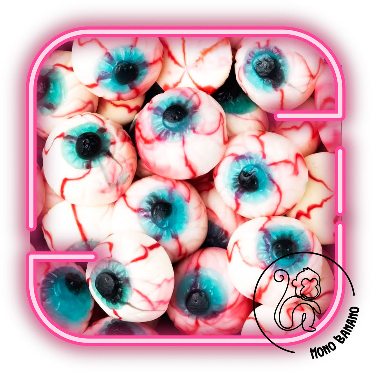 Bloody Eyes Ojos Rellenos de Chuche – Mono Banano – Monobananogolosinas